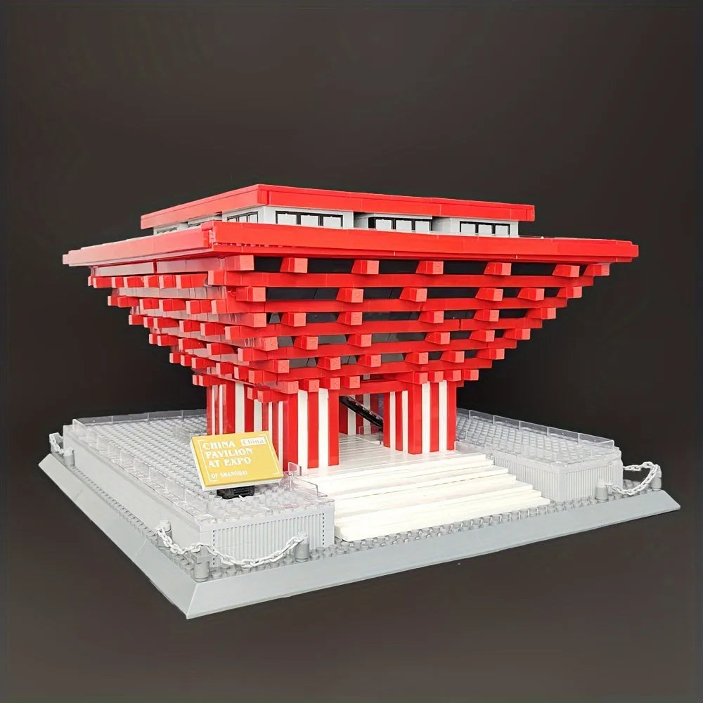 architecture famous china pavilion at expo bricks toy 7210 ...