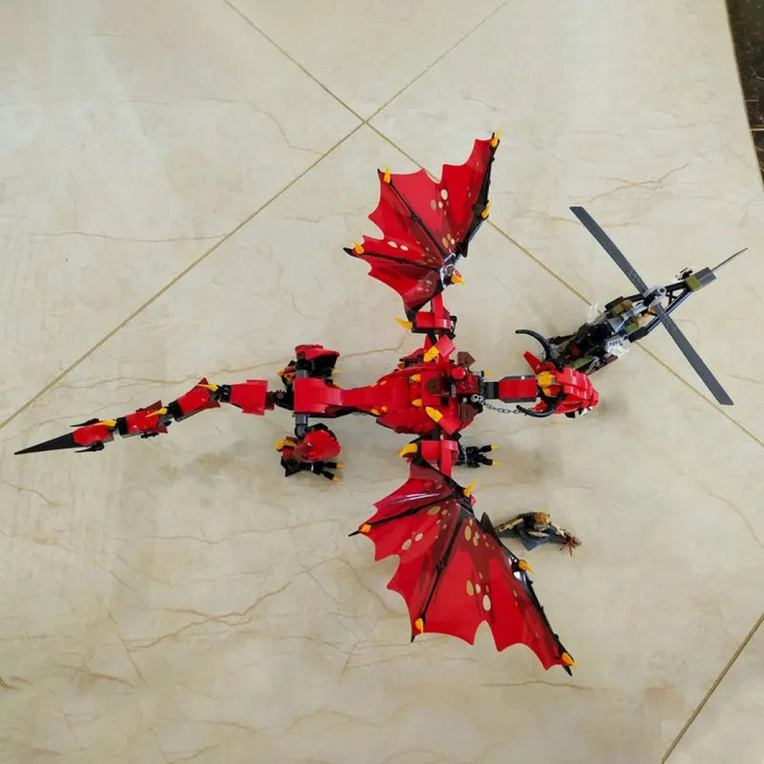 building block ninjago moc firstborns dragon 60098 bricks toys