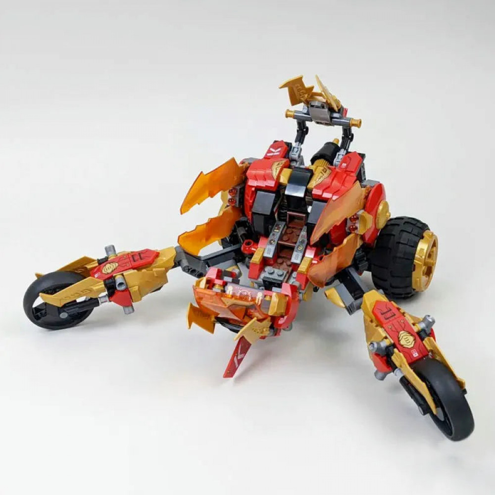 building block ninjago moc golden dragon raider 60012 bricks toy ...