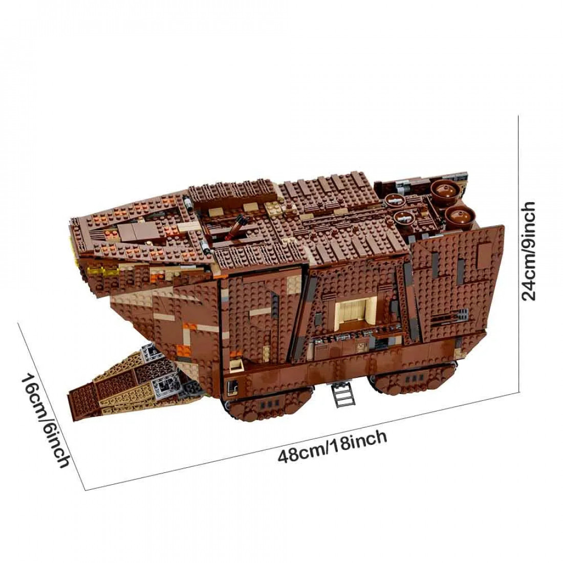 building blocks star wars moc the sandcrawler bricks toy - building ...