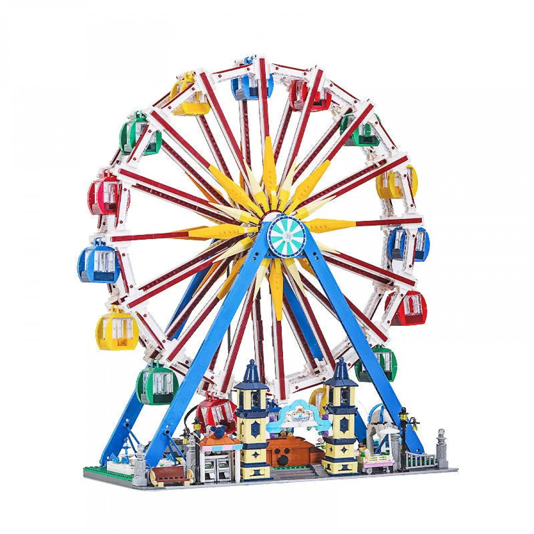 city creator expert moc motorized rc ferris wheel bricks toy - city ...