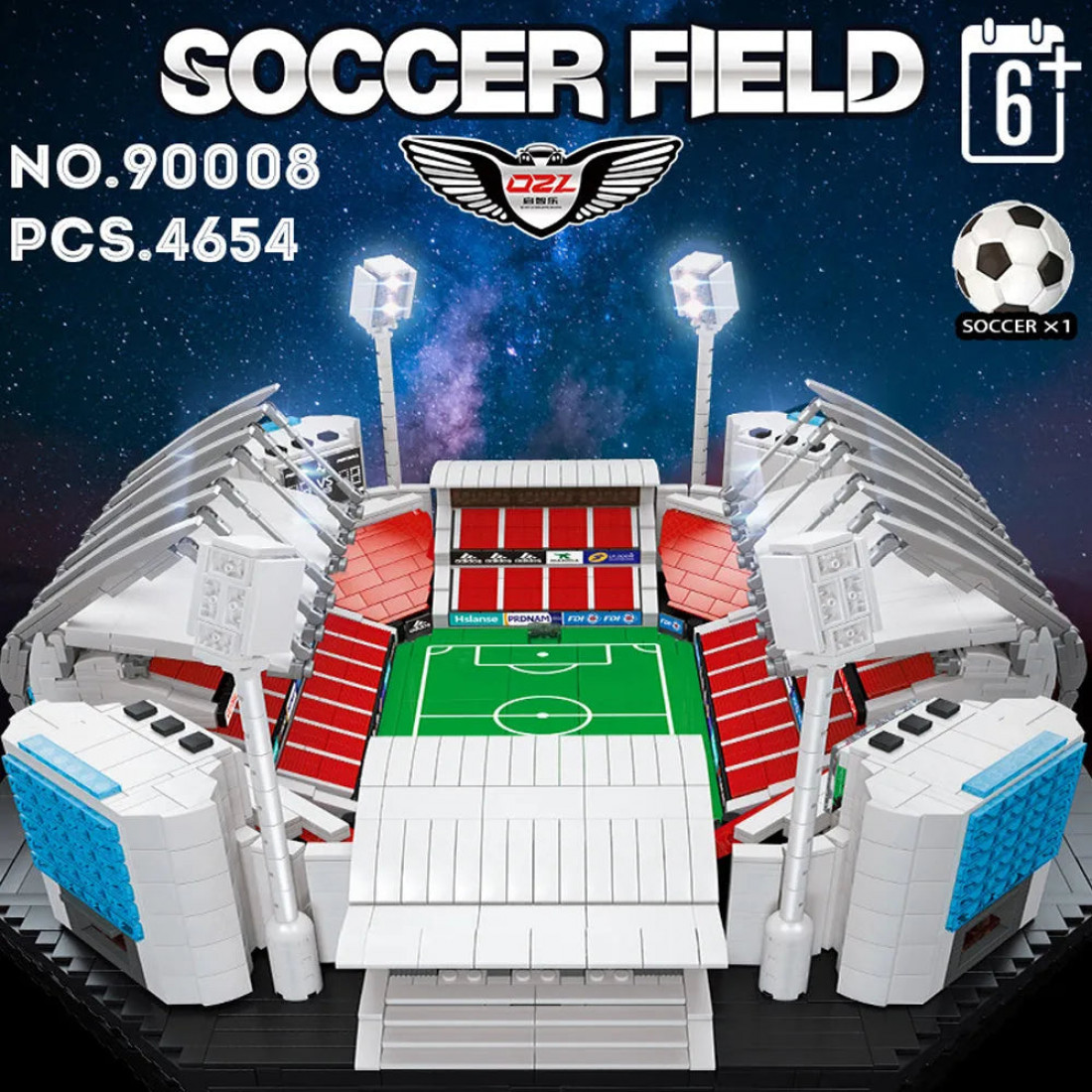 city creator expert moc soccer football stadium bricks toy - city ...