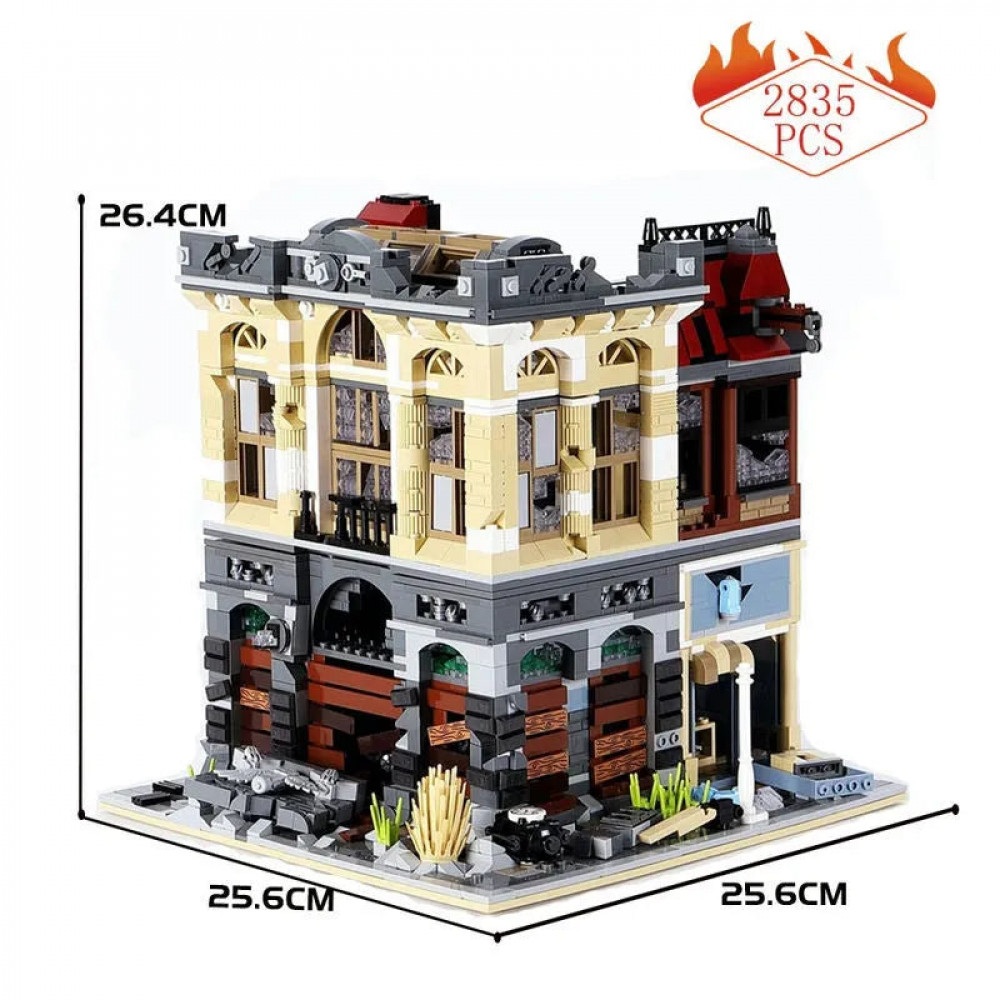 creator expert moc brick bank apocalypse version bricks toy - creator ...