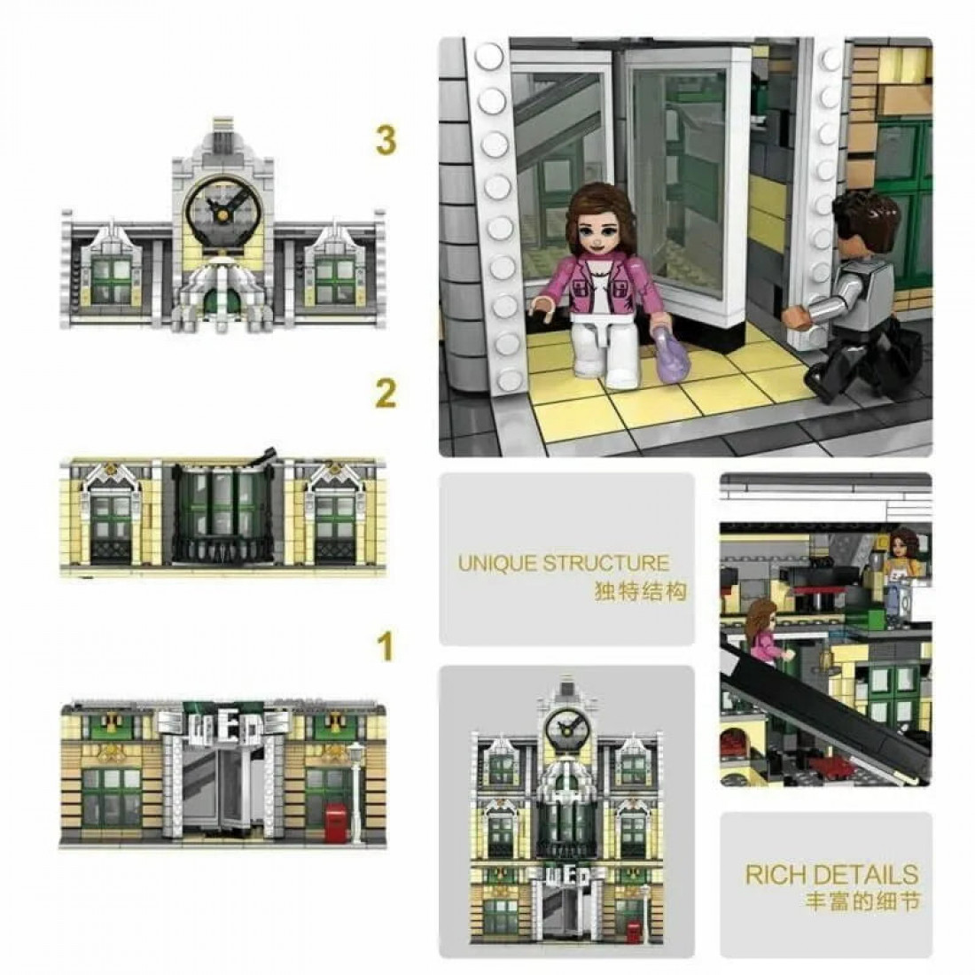 creator expert moc city european mall bricks toys - creator-expert-moc ...