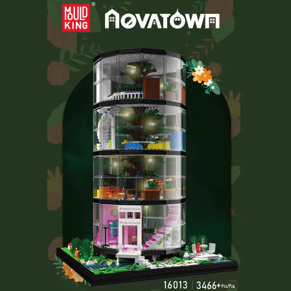creator expert moc city transparent tower bricks toy - creator-expert ...