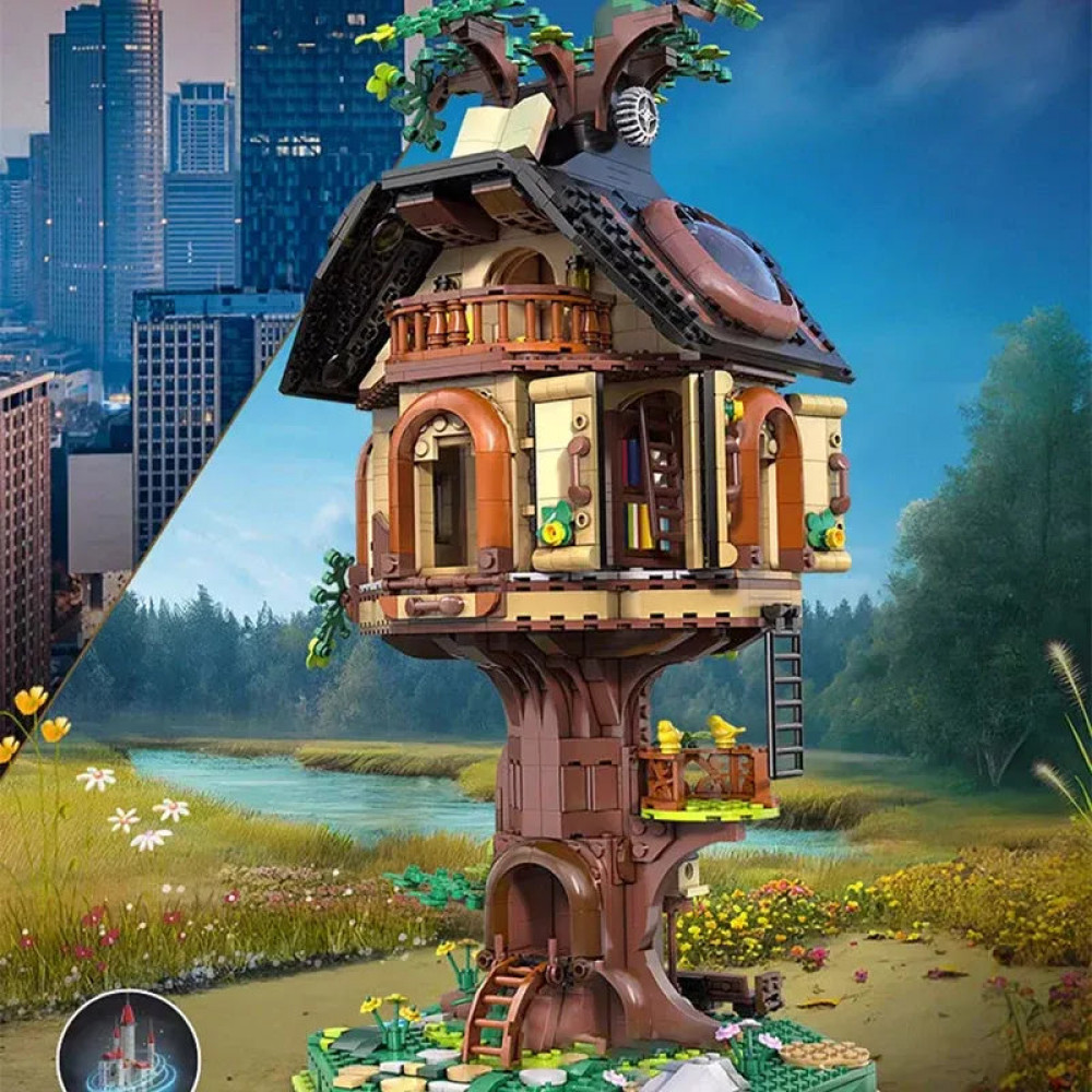 creator expert moc tree house library bricks toy - creator-expert-moc ...
