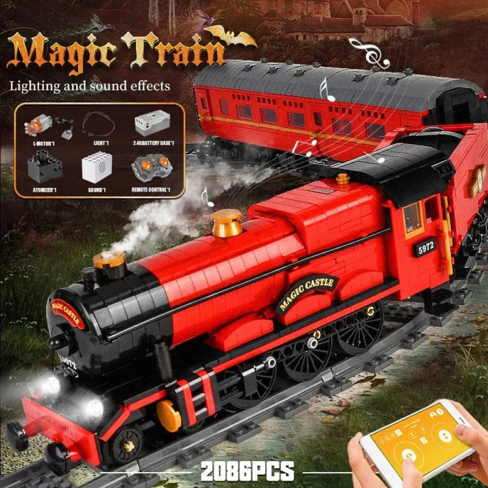 creator experts rc magic castle harry potter train bricks toy - creator ...