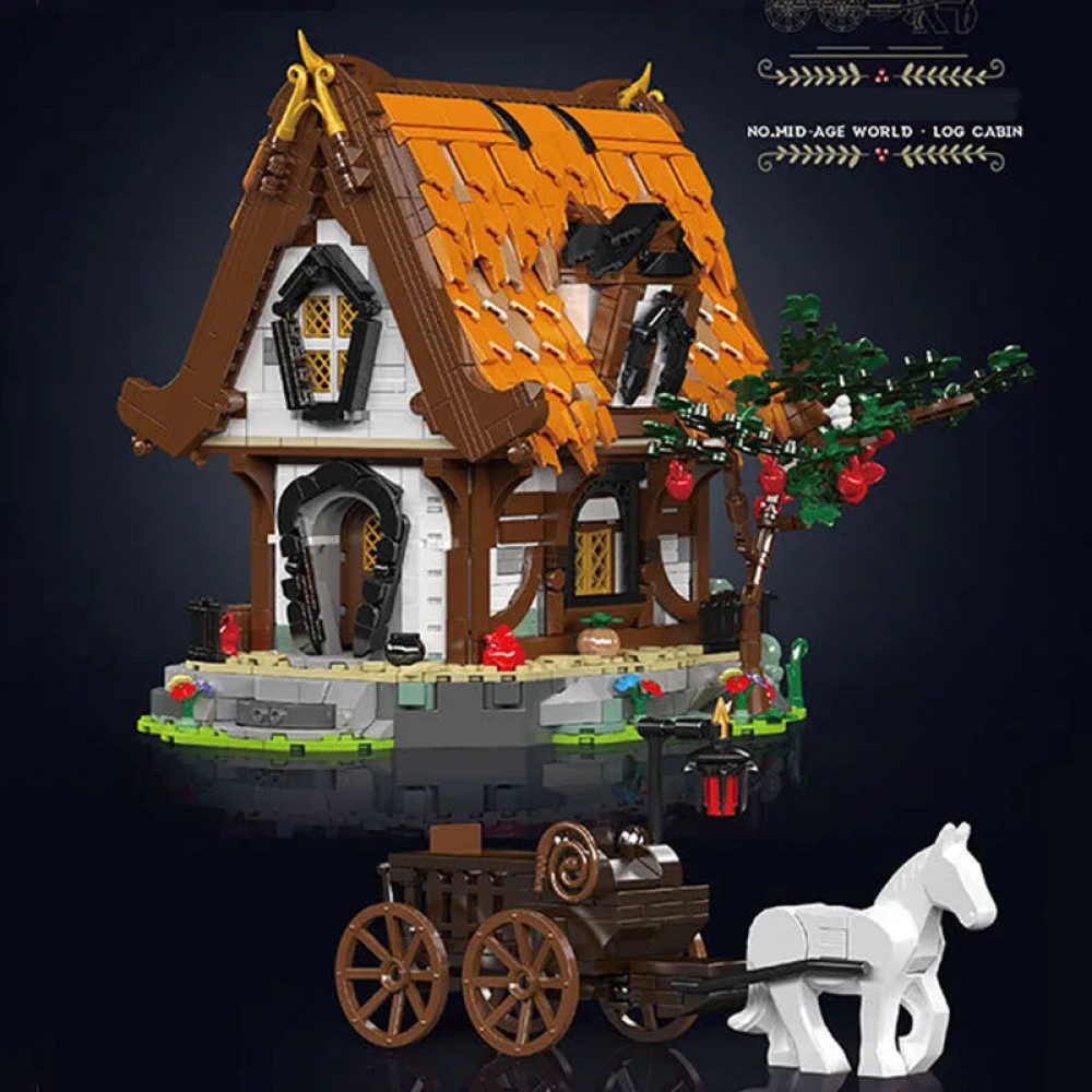 creator ideas moc medieval city log cabin bricks toy - creator-ideas ...