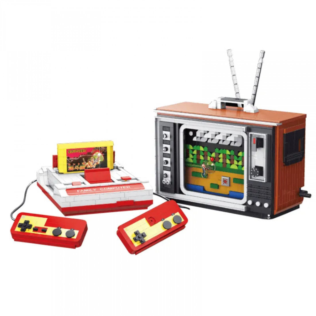 creator moc experts infernal fc contra retro tv game bricks toy ...