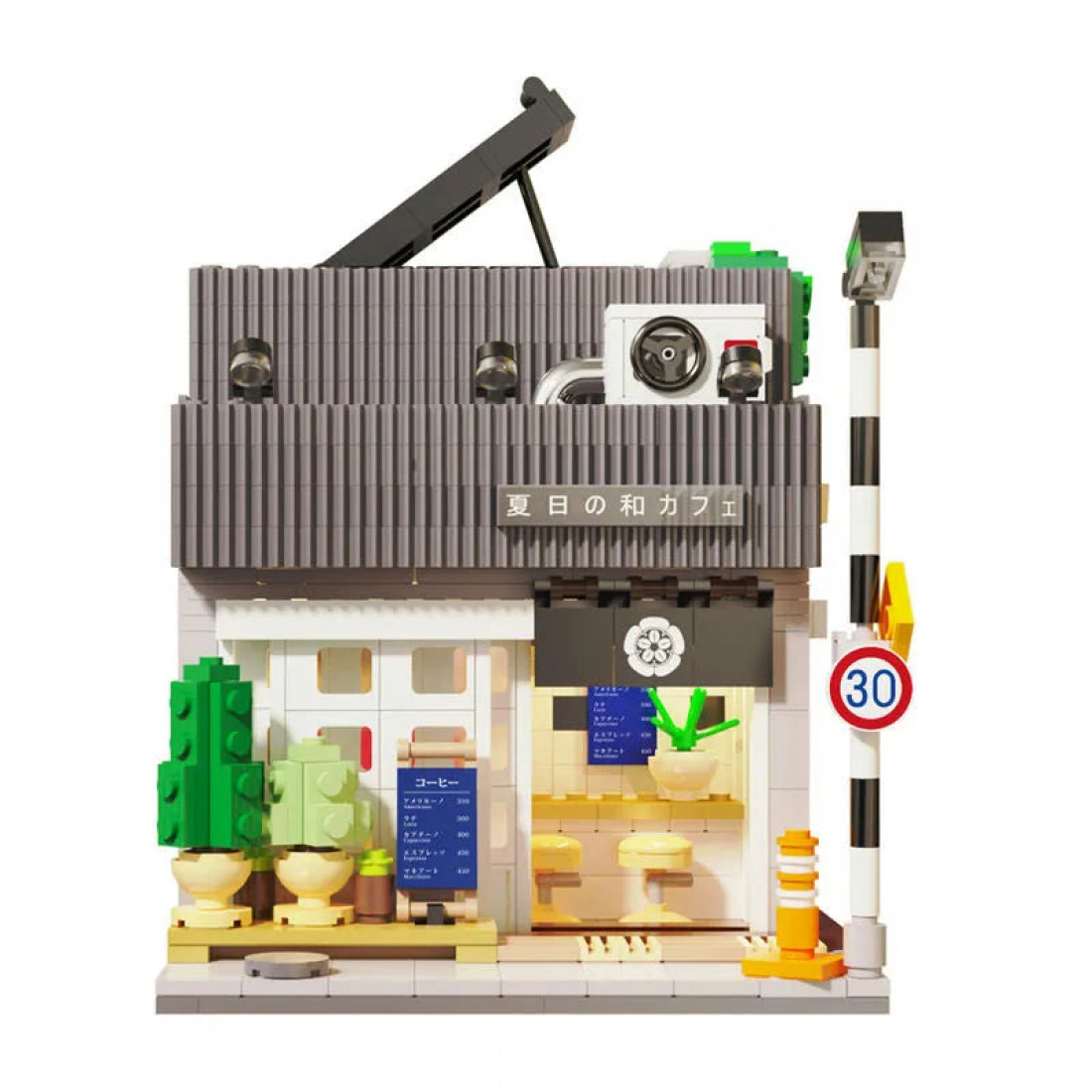 creator moc japanese summer coffee shop bricks toys 66007 - creator-moc ...