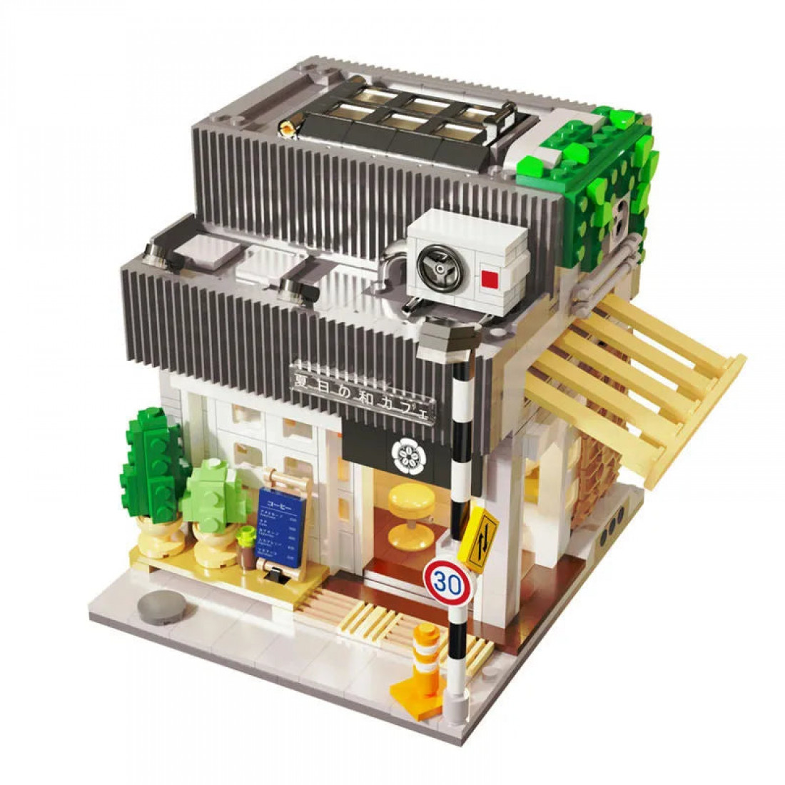 creator moc japanese summer coffee shop bricks toys 66007 - creator-moc ...