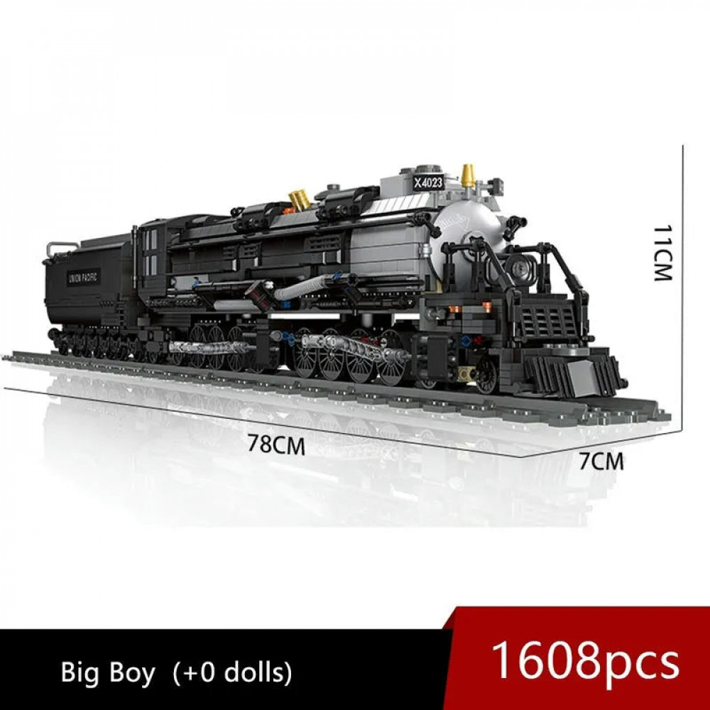 expert moc bigboy steam locomotive train bricks toy 59005 - expert-moc ...