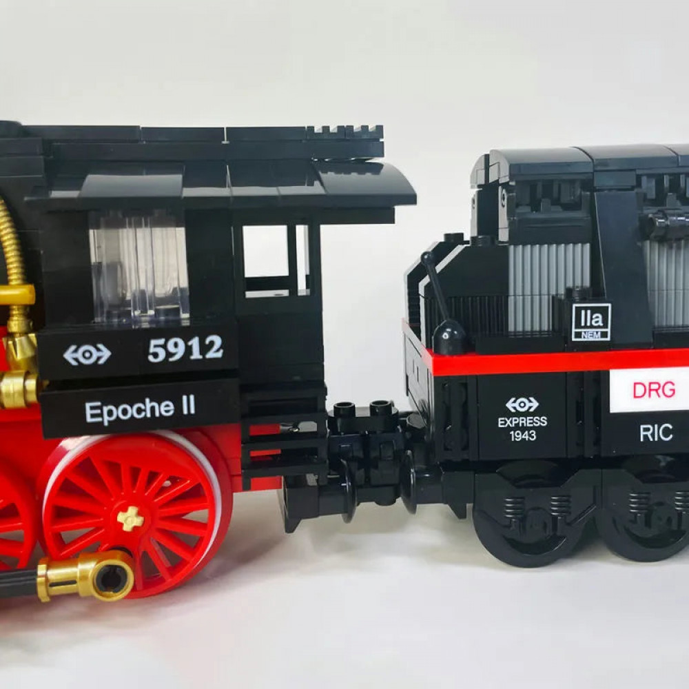 expert moc steam locomotive train bricks toys 59008 - expert-moc-steam ...