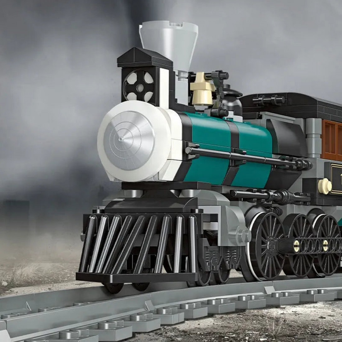 expert moc th-10 steam locomotive train bricks toy 59001 - expert-moc ...