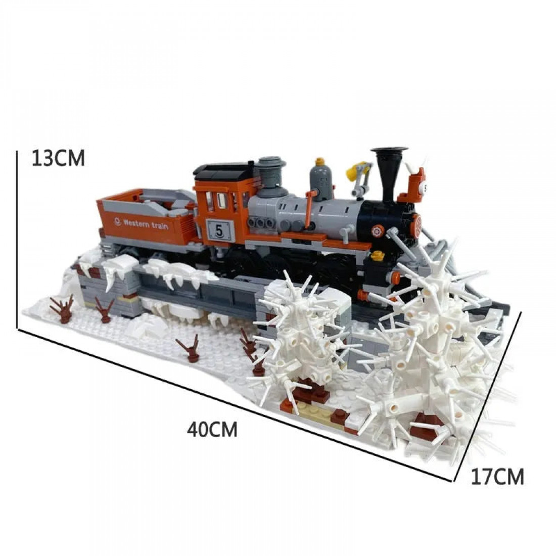 expert moc west train railway locomotive bricks toy 59009 - expert-moc ...