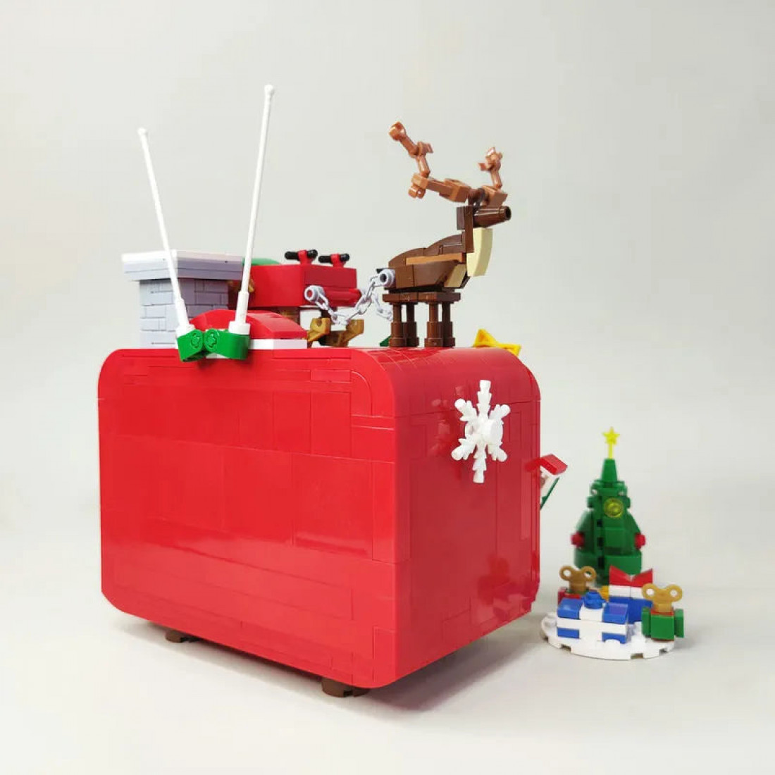 ideas christmas winter santa tv led bricks model kids toys - ideas ...