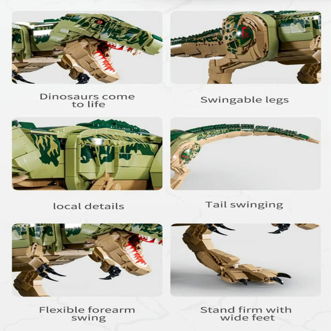 jurassic dinosaur world moc tyrannosaurus rex bricks toy - jurassic ...