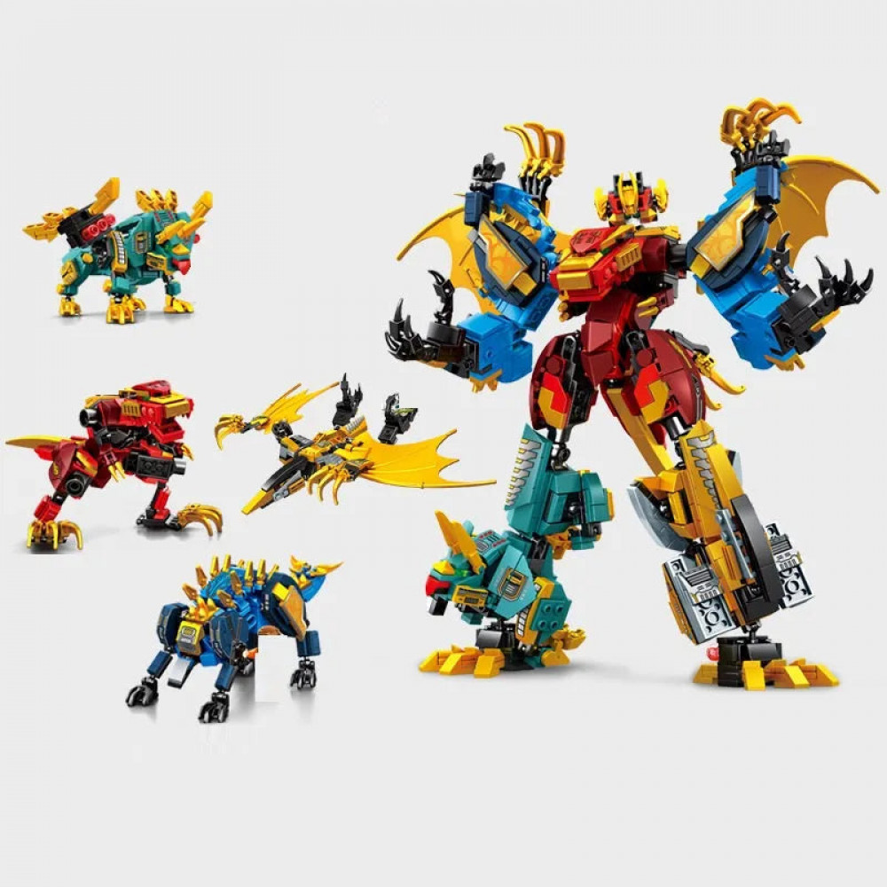 mecha deformation dinosaur transformation bricks toys - mecha ...