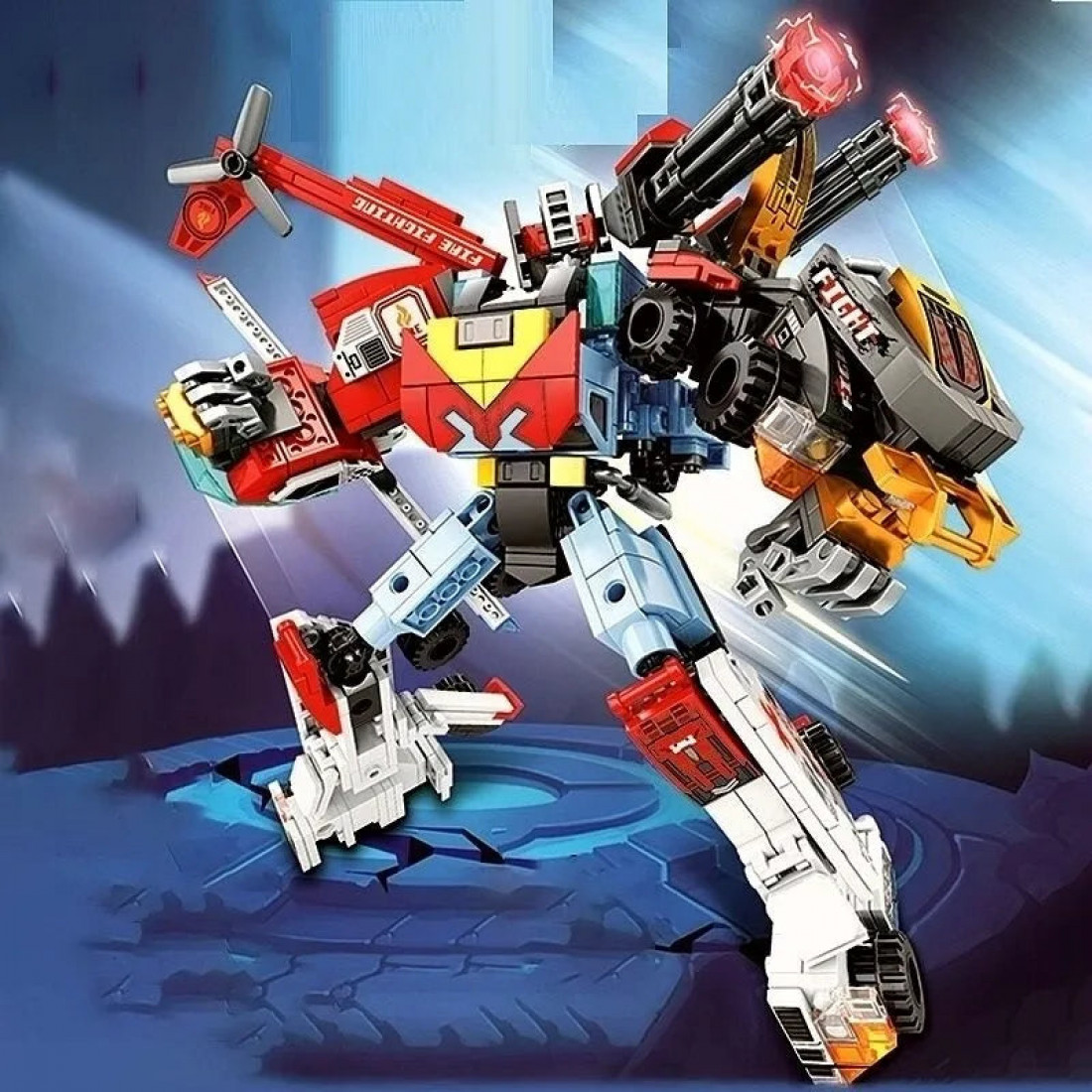 mecha transforming steel robot warrior bricks toy - mecha-transforming ...