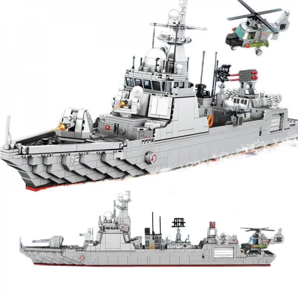 military 052d missile destroyer warship cruiser bricks toys - military ...