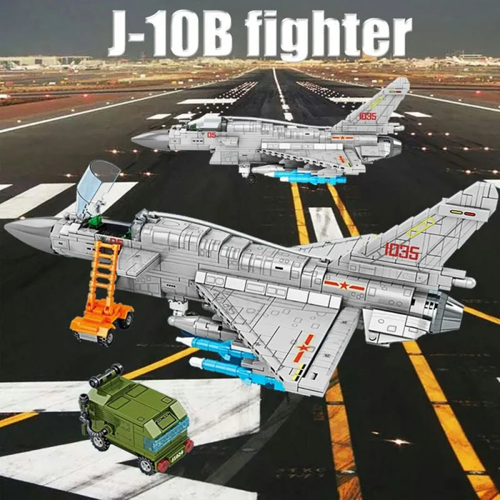 military aircraft moc j-10b fighter jet bricks toys - military-aircraft ...