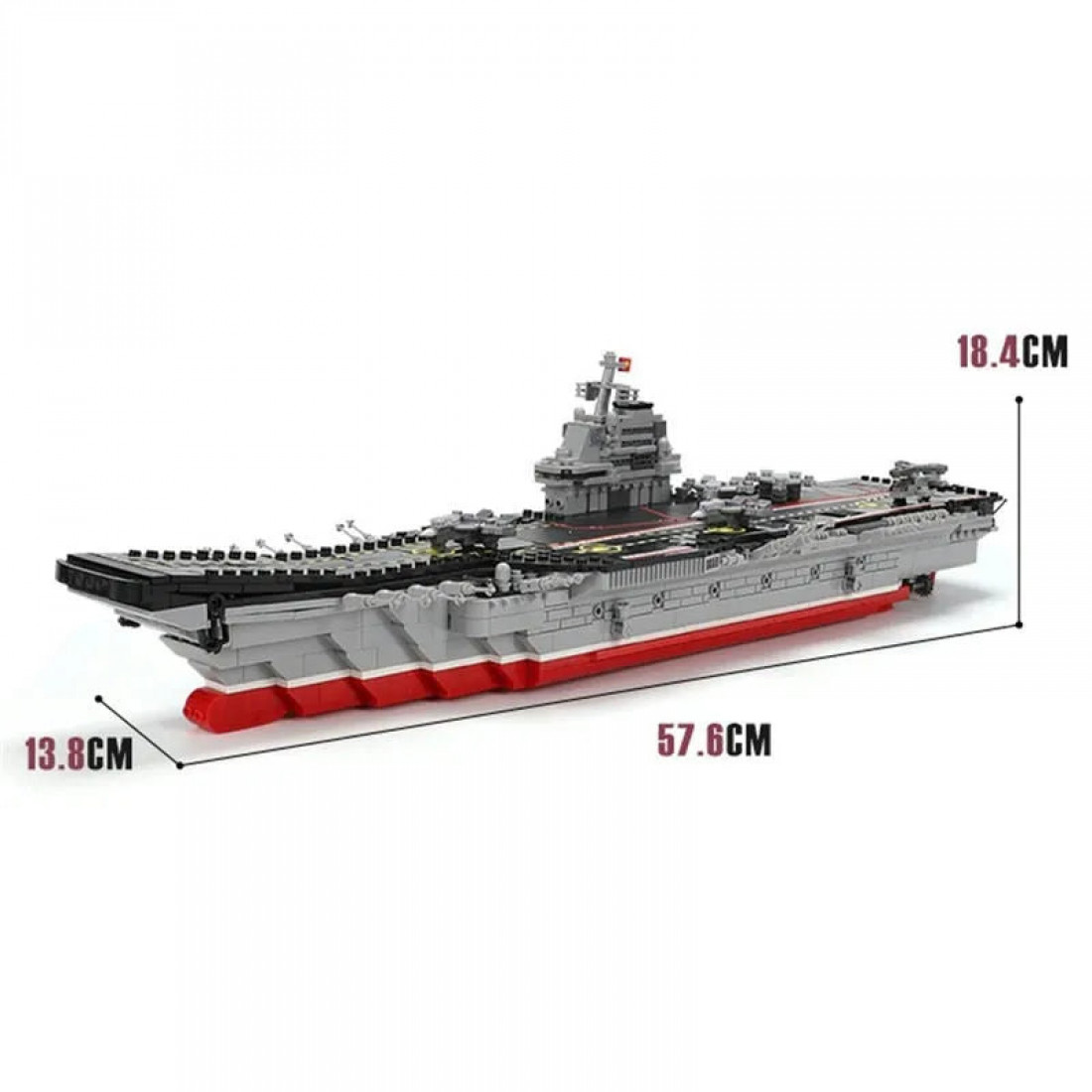 military moc chinese type 001 aircraft carrier ship bricks - military ...