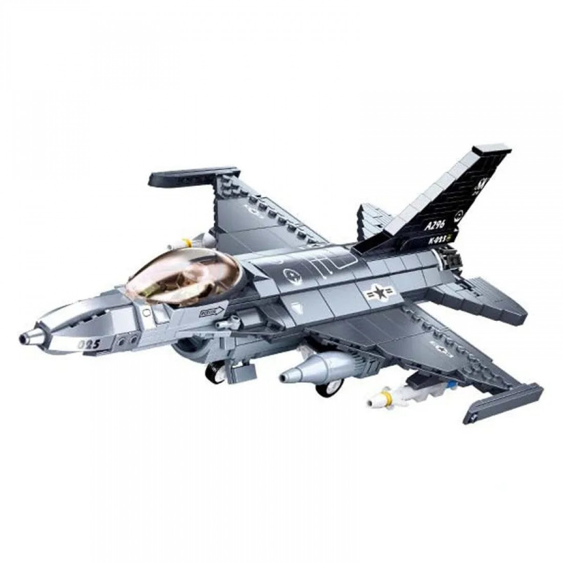 military moc f-16c falcon fighter jet aircraft bricks toys - military ...