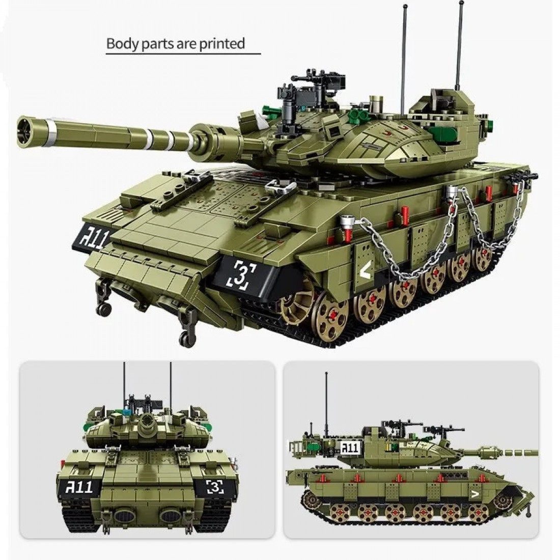 military moc israel mk4 main battle war tank bricks toys - military-moc ...