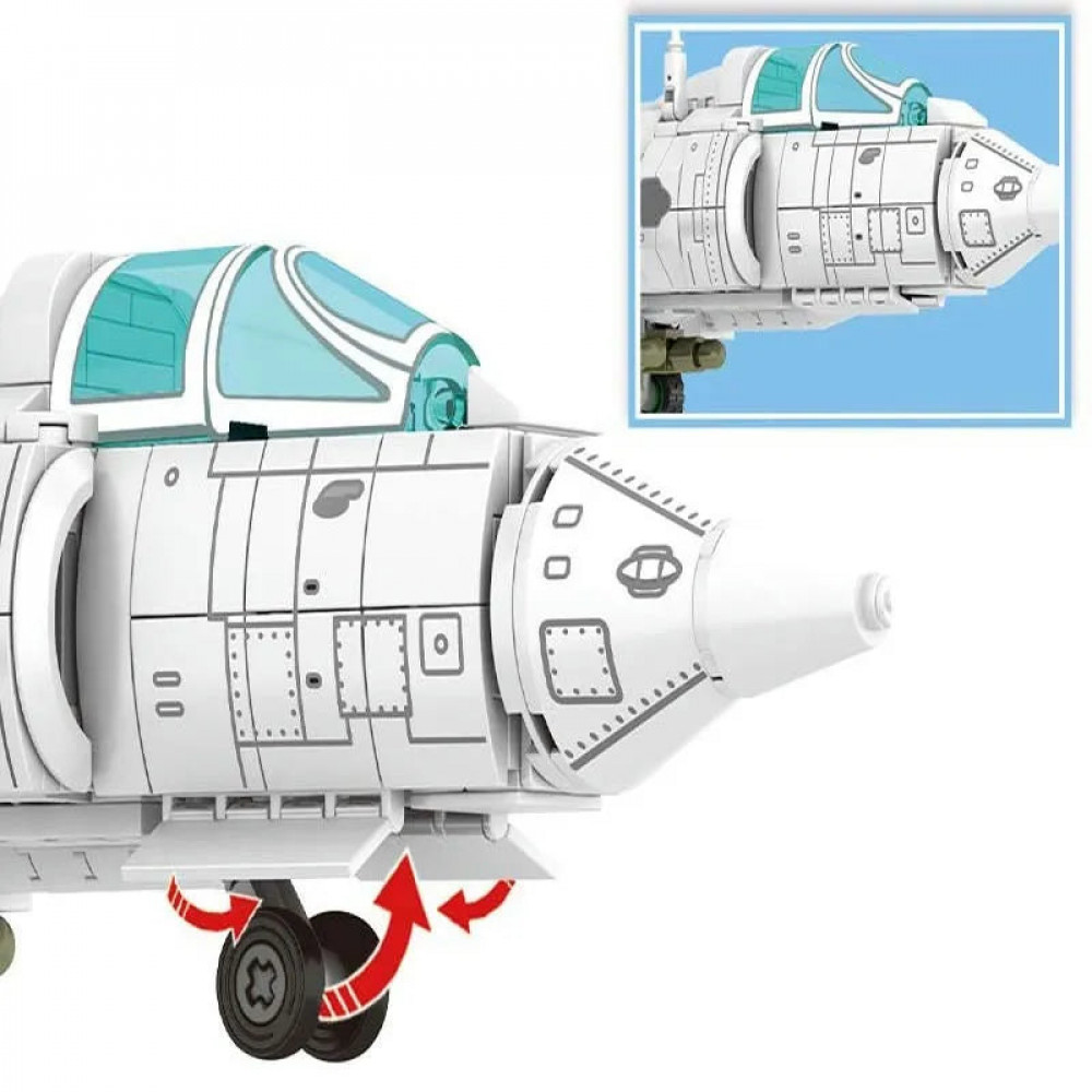 military moc q-5 striker aircraft jet bricks toys - military-moc-q-5 ...