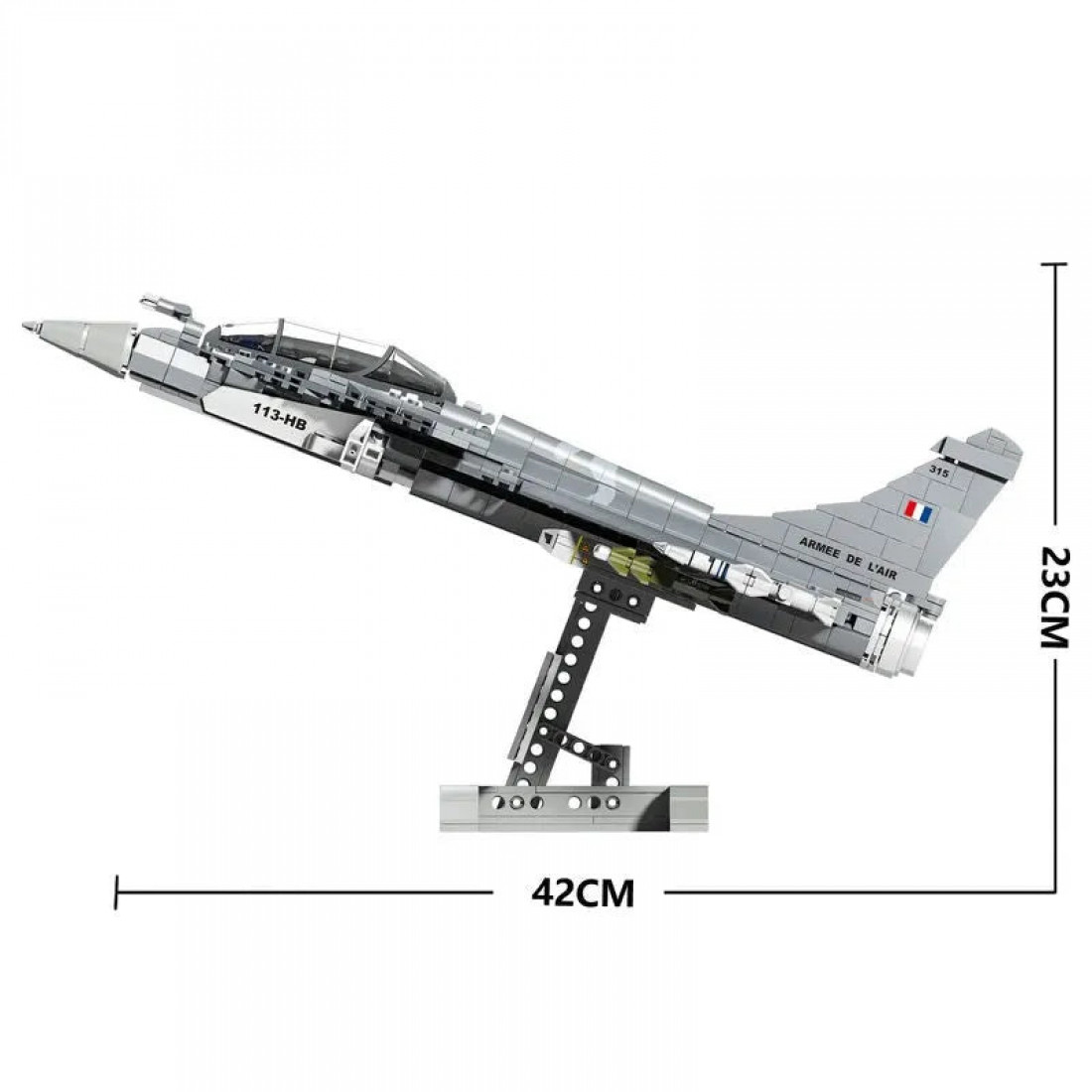 military moc rafale air fighter jet plane bricks kids toys - military ...