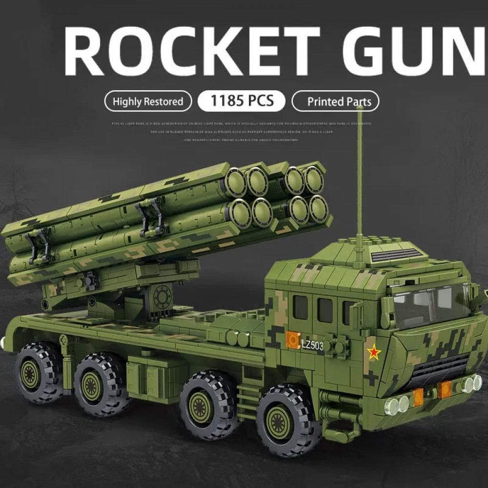 military moc rocket gun carrier war truck bricks toys - military-moc ...