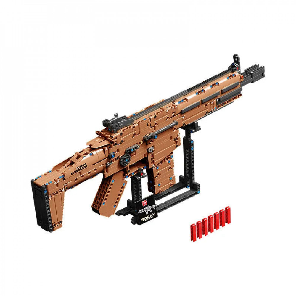 military moc scar assault rifle weapon bricks toy - military-moc-scar ...