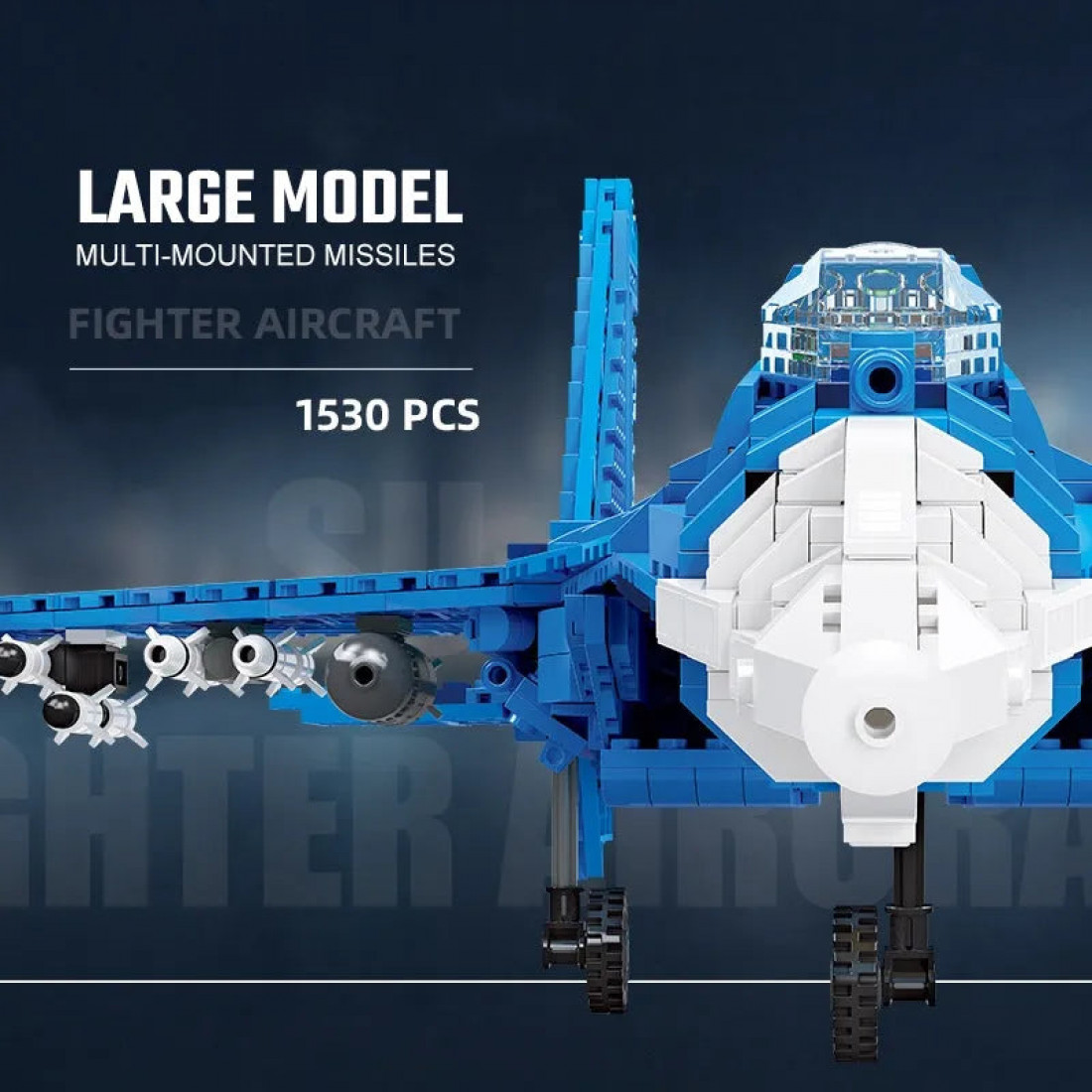 military moc su-35 fighter aircraft jet plane bricks toys - military ...
