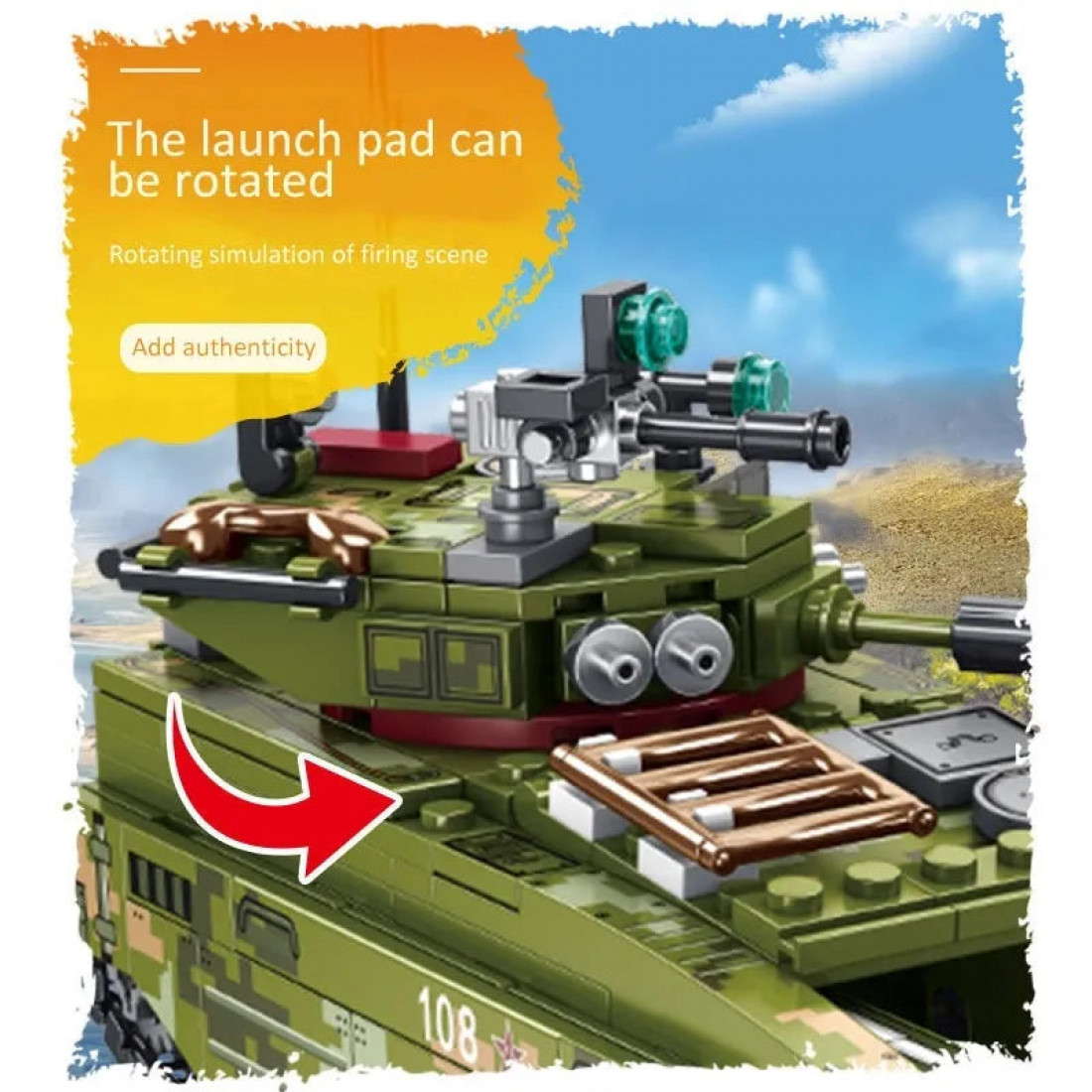 military moc ww2 amphibious assault vehicle bricks toys - military-moc ...