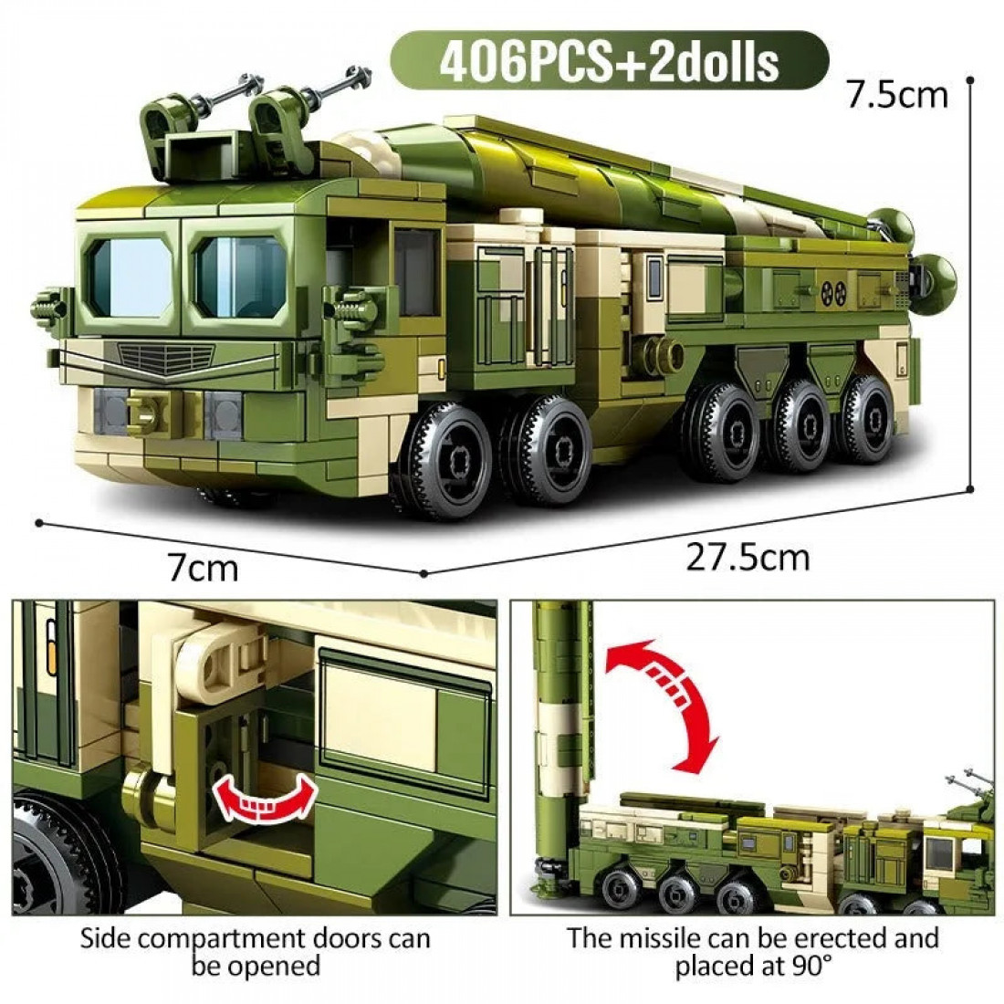 military moc ww2 anti ship missile vehicle bricks toys - military-moc ...