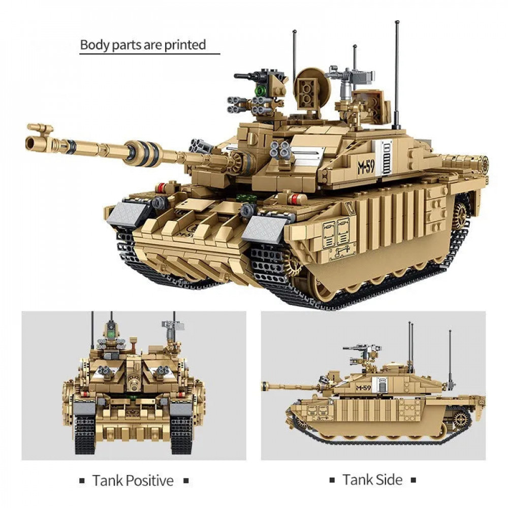 military moc ww2 challenger 2 main battle tank bricks toys - military ...