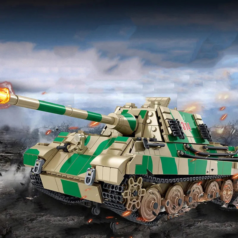 military moc ww2 jagdtiger heavy battle tank bricks toys - military-moc ...