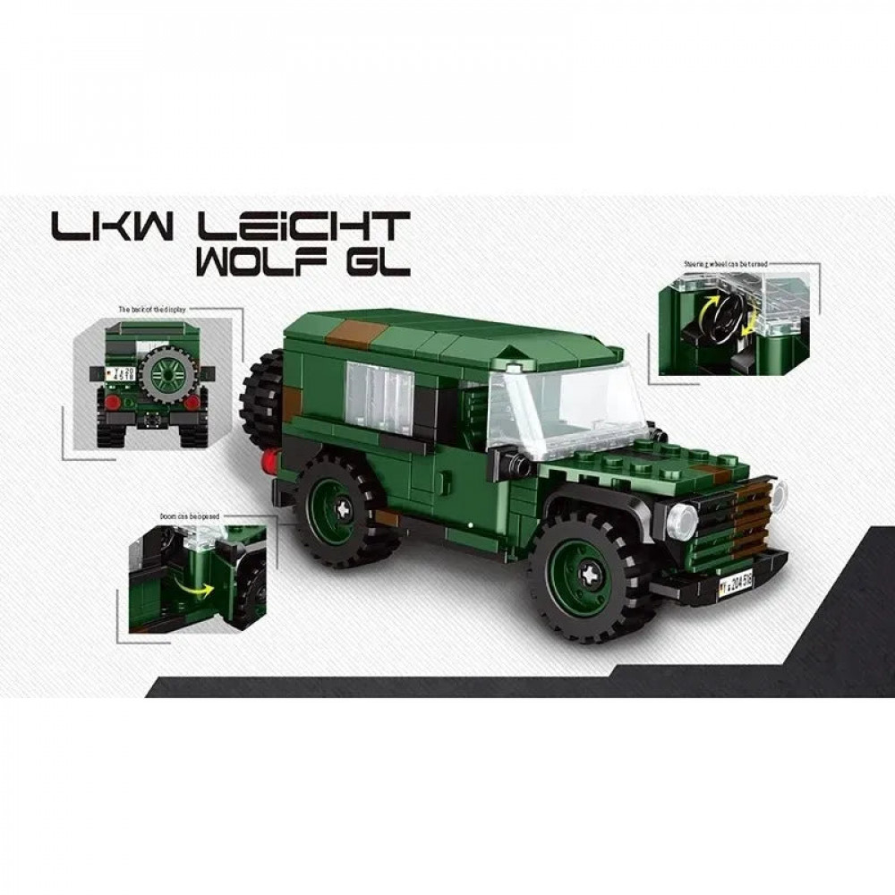 military moc ww2 lkw leicht wolf gl armored car bricks toys - military ...