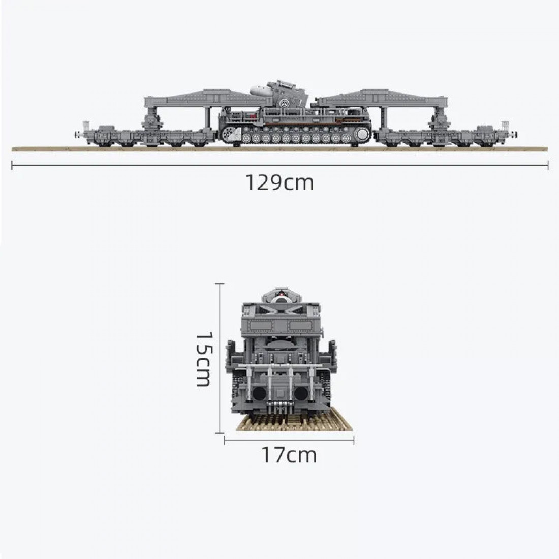 military ww2 karl heavy carronade mortar railway bricks toy - military ...