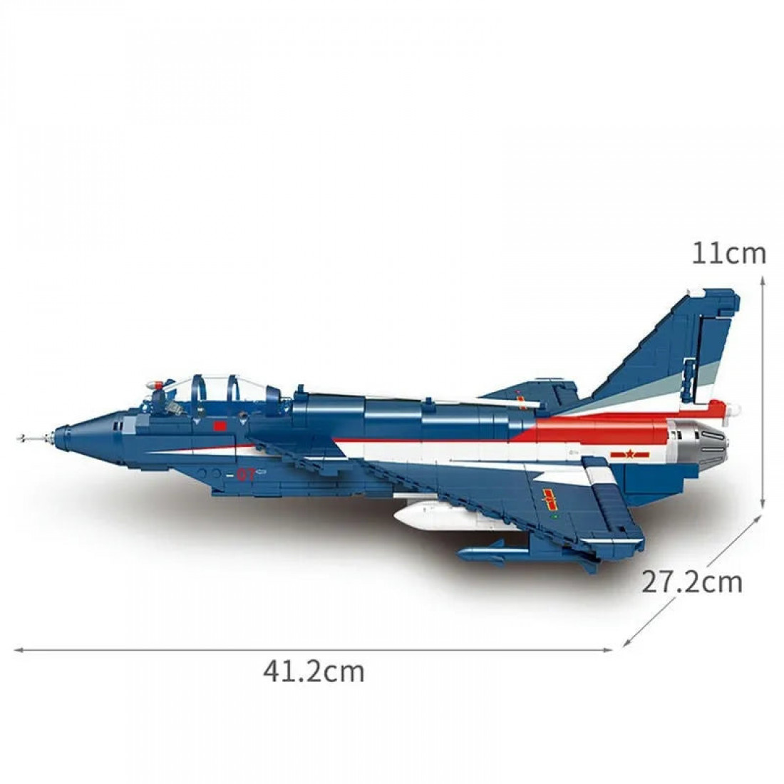 military ww2 moc j-10 fighter jet aircraft bricks kids toys - military ...