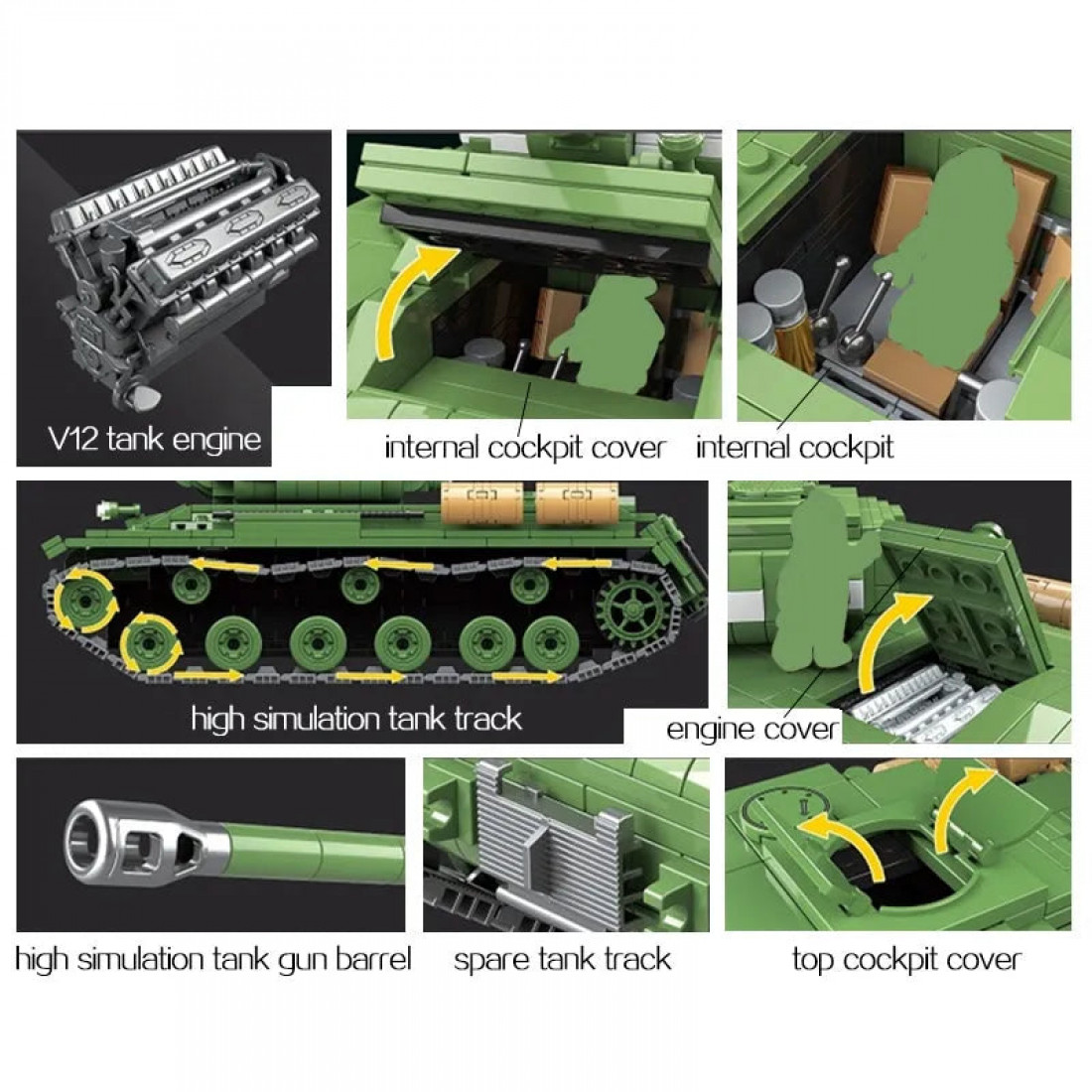 military ww2 soviet army is-2m heavy tank bricks toy - military-ww2 ...