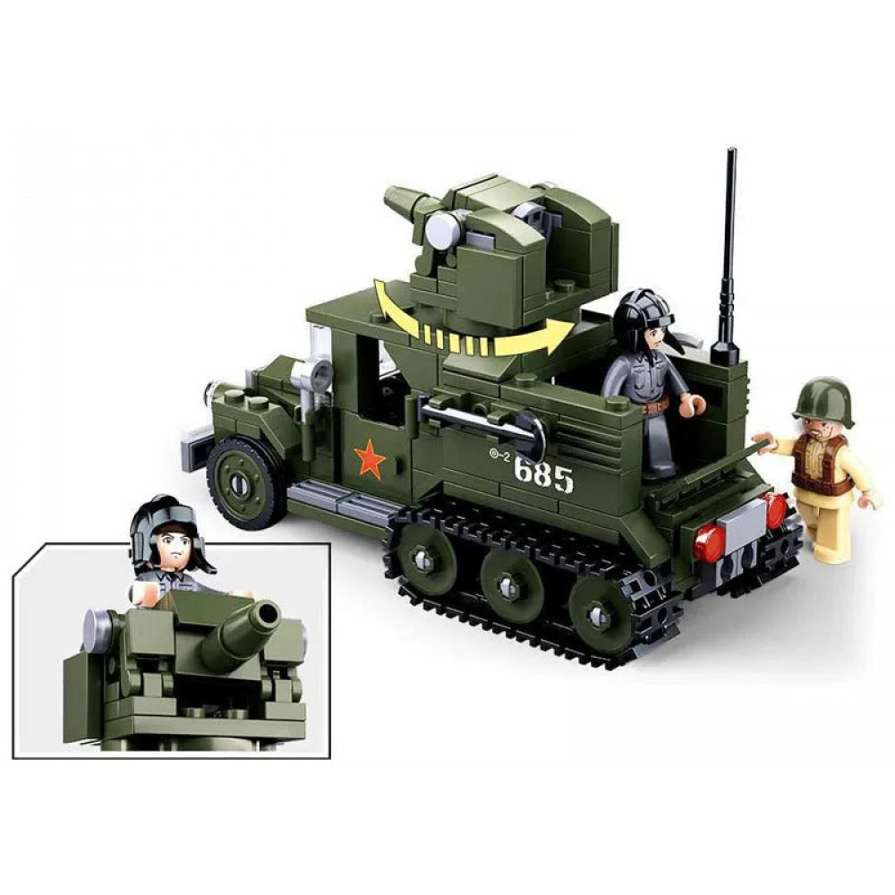military ww2 soviet gaz half track car truck bricks toy - military-ww2 ...