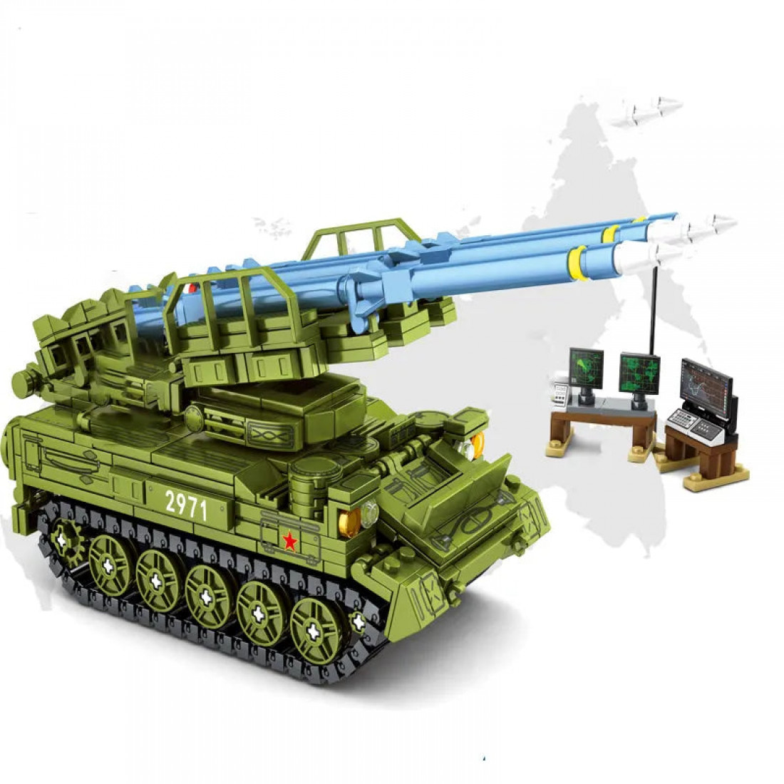military ww2 soviet sa-6 air defense missile bricks toy - military-ww2 ...