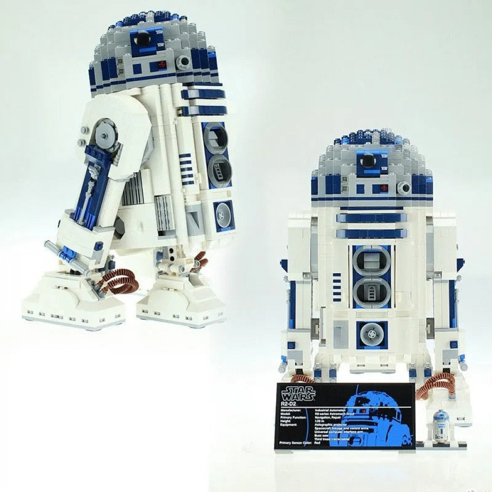 moc 05043 star wars r2-d2 robot bricks toys - moc-05043-star-wars-r2-d2 ...