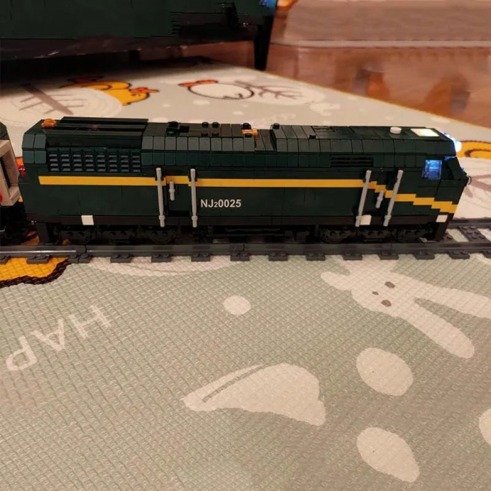 moc app motorized rc nj2 diesel locomotive train bricks toy - moc-app ...