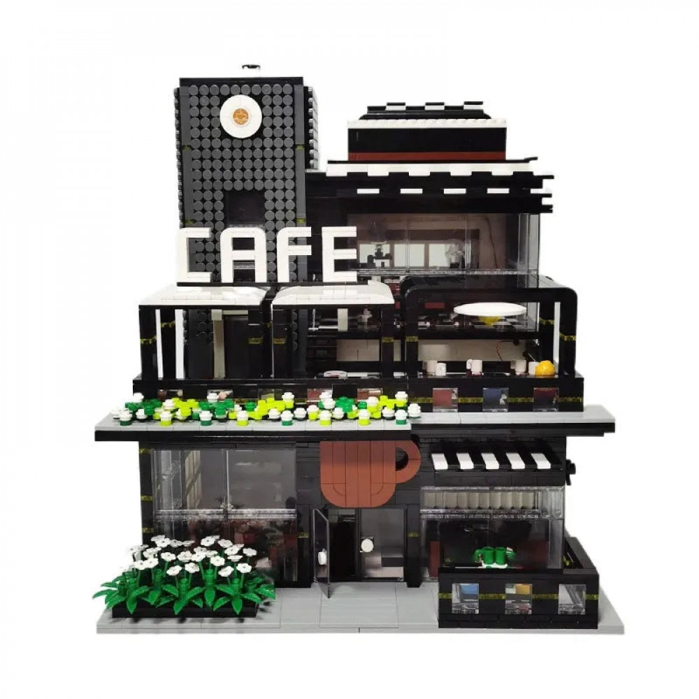 moc creator expert city corner coffee shop bricks toy - moc-creator ...