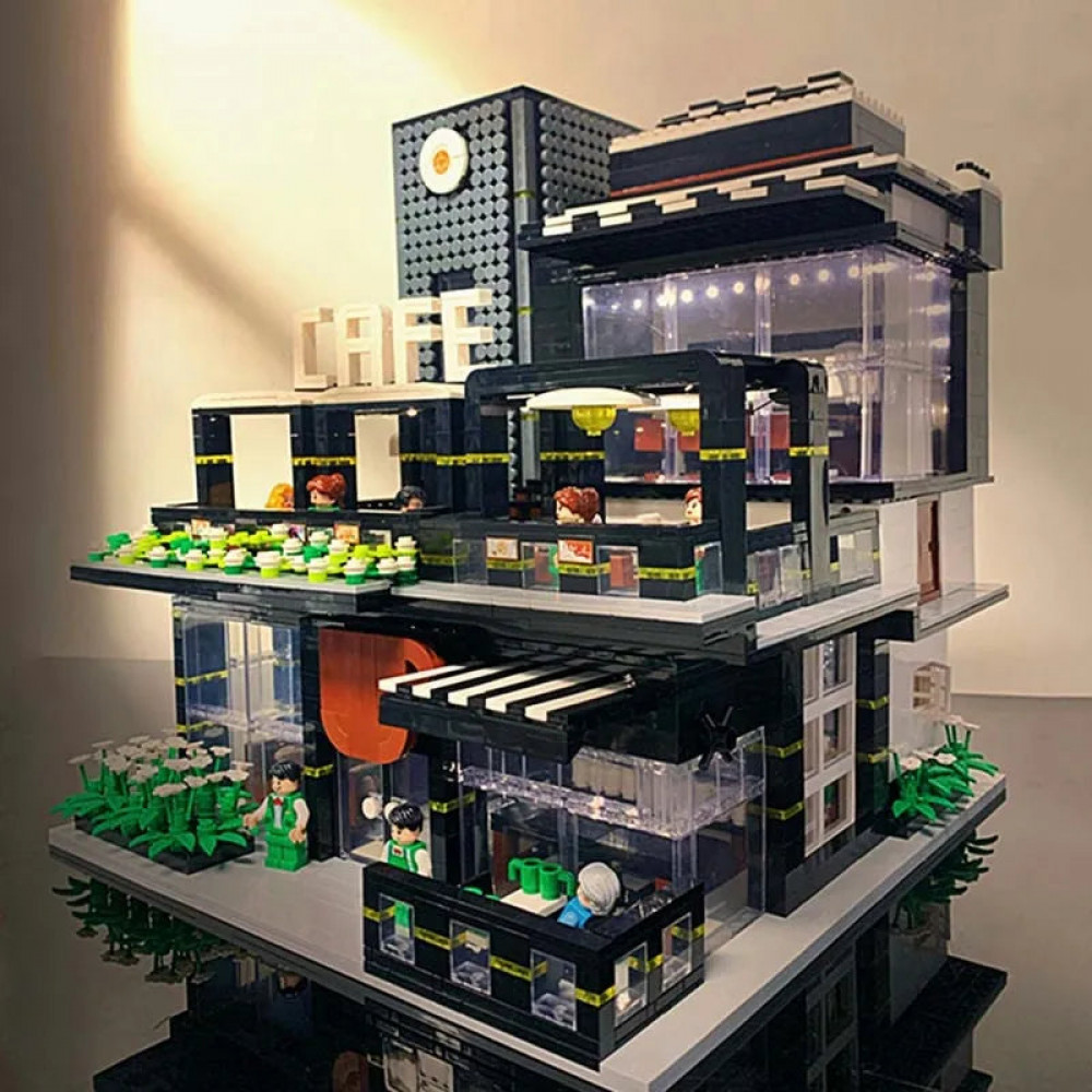 moc creator expert city corner coffee shop bricks toy - moc-creator ...