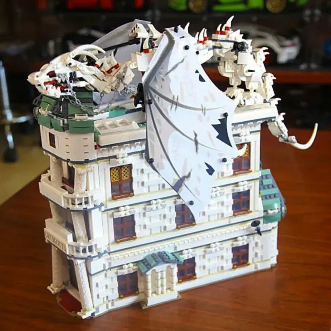 moc harry potter diagon alley magic bank bricks toys - moc-harry-potter ...