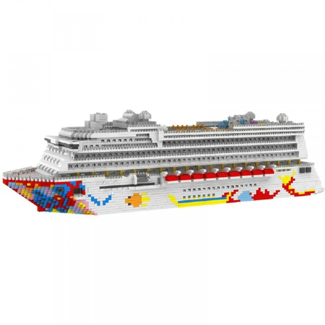 moc ideas big luxury cruise liner ship mini bricks toys - moc-ideas-big ...