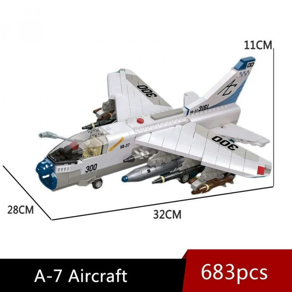 moc military aircraft a-7 fighter jet attack plane bricks toys - moc ...